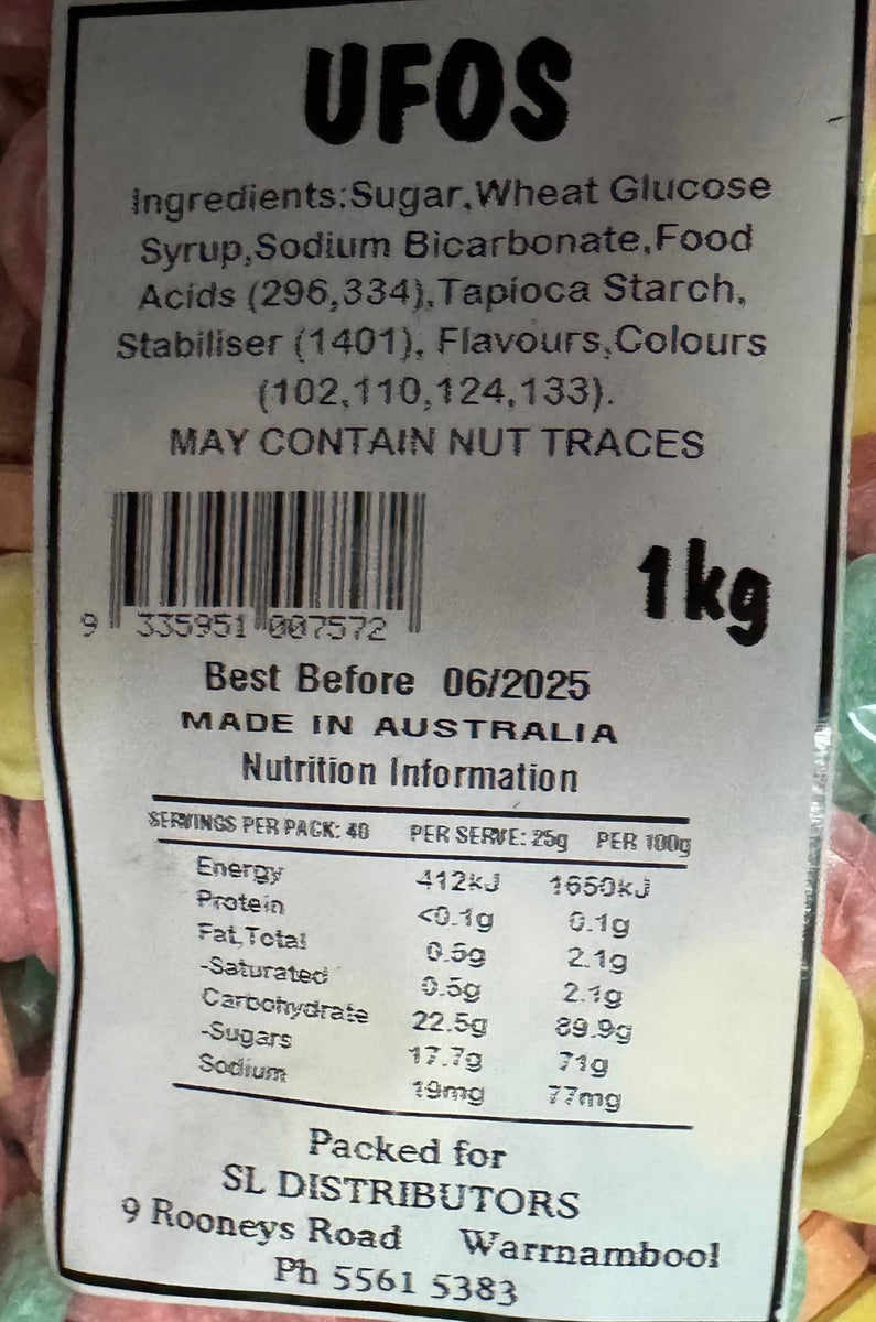 Fizzy UFO Discs Fruit Tingles – KnS precious products